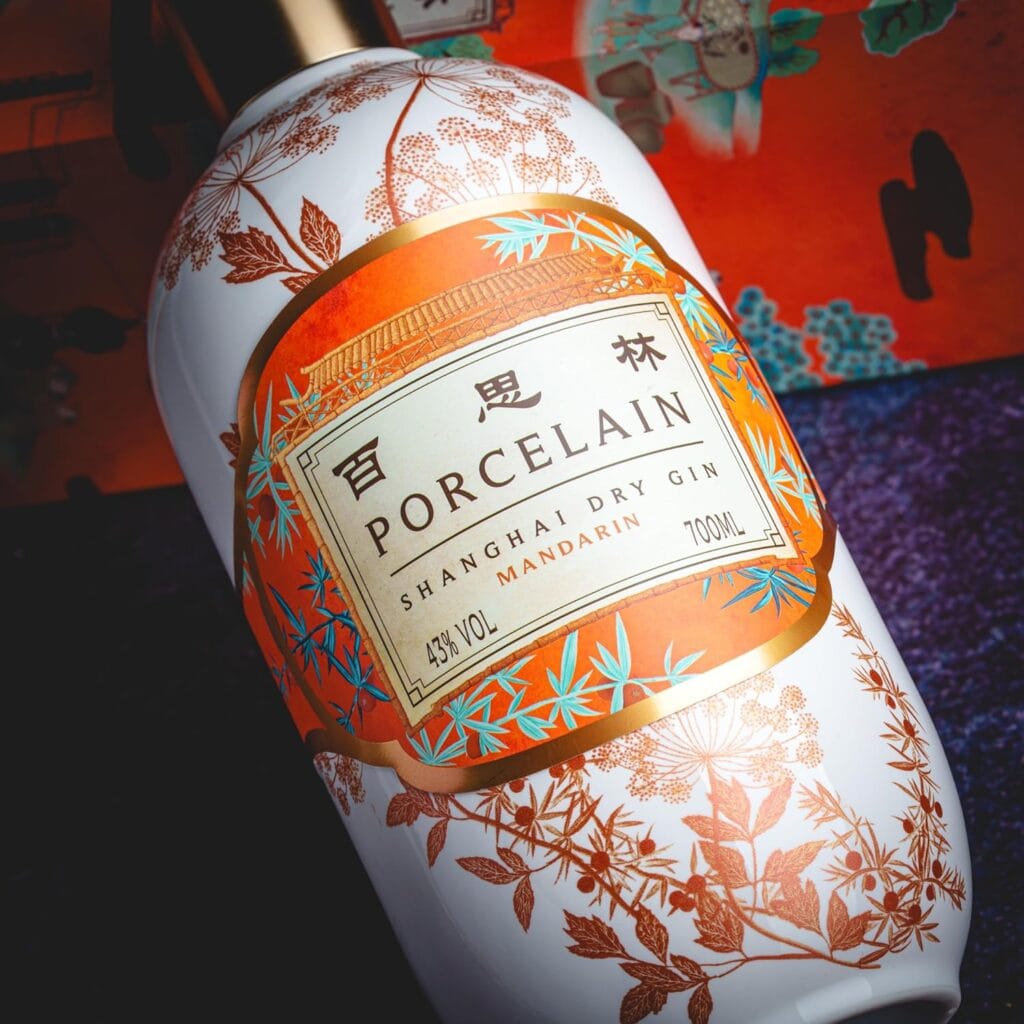 Gin Porcelain Shanghai Dry Mandarin 700ml | Whiskypedia