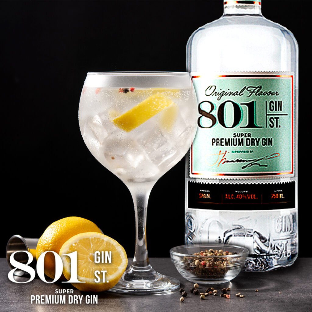Gin 801 Premium Dry 750ml | Whiskypedia