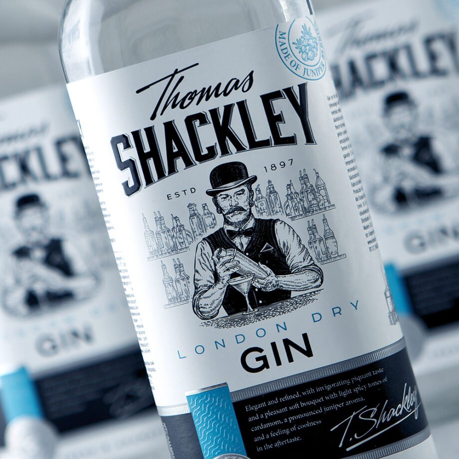 Thomas Shackley London Dry Gin 500ml (45%) | Whiskypedia