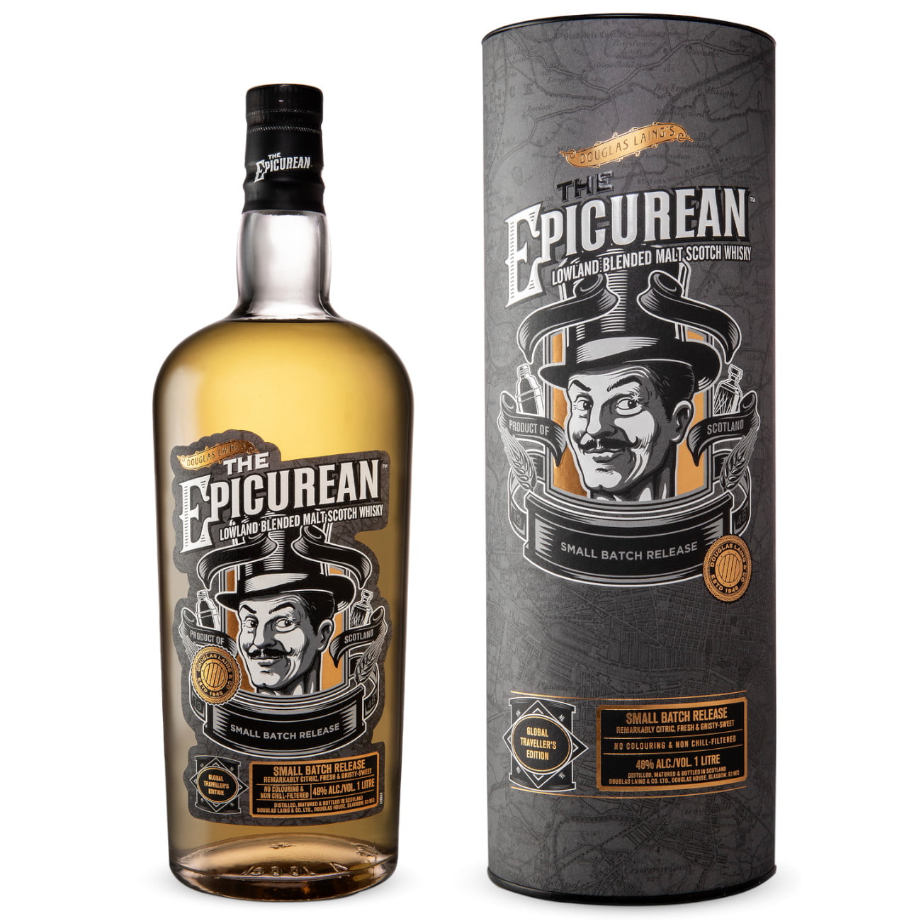 The Epicurean Lowland Blended Malt Scotch Whisky 1000ml | Whiskypedia
