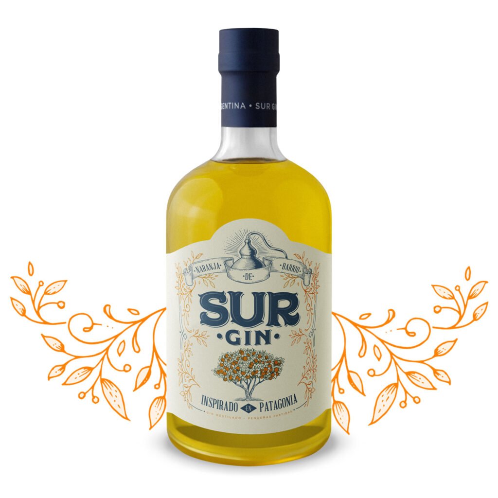 Gin Sur Naranja de Barrio 750ml | Whiskypedia