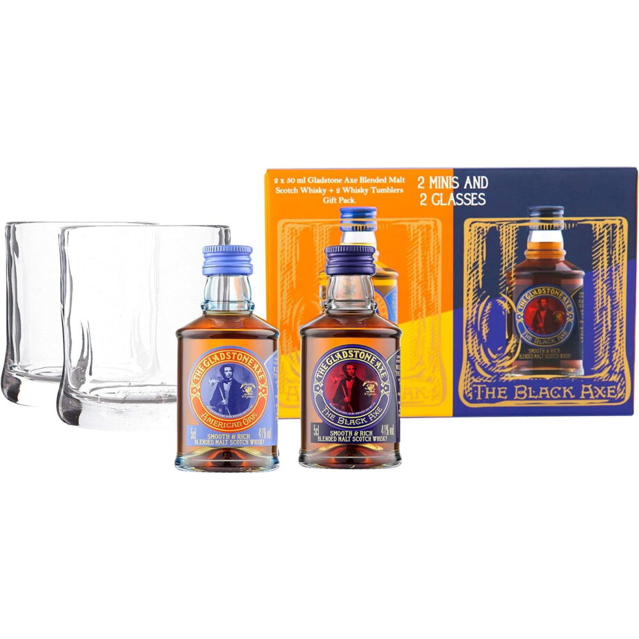 The Gladstone Axe pack con 2 vasos | Whiskypedia