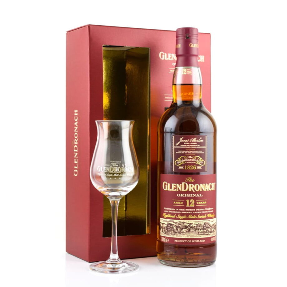 Glendronach 12 años 700ml + copa en estuche | Whiskypedia