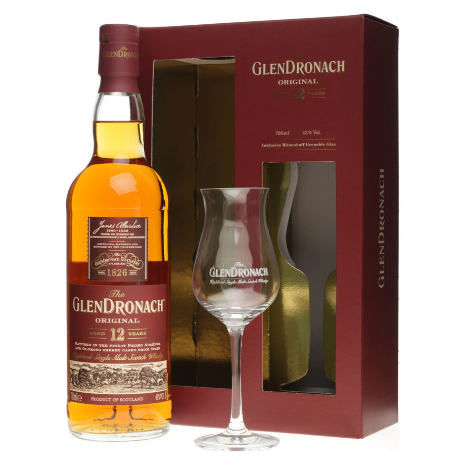 Glendronach 12 años 700ml + copa en estuche | Whiskypedia