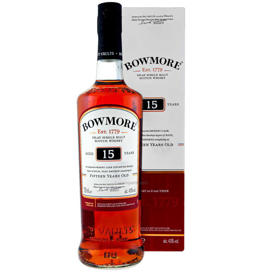Bowmore 15 sherry cask finish 700ml | Whiskypedia