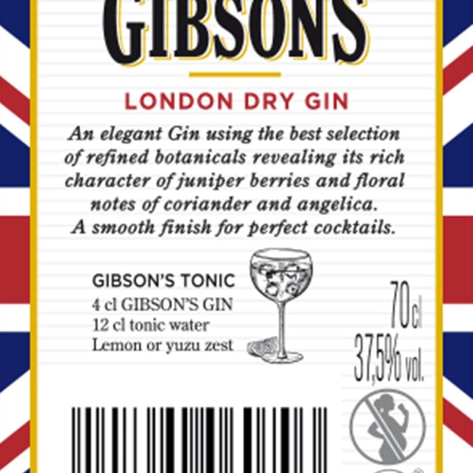 Gin Gibson´s London Dry 700ml | Whiskypedia