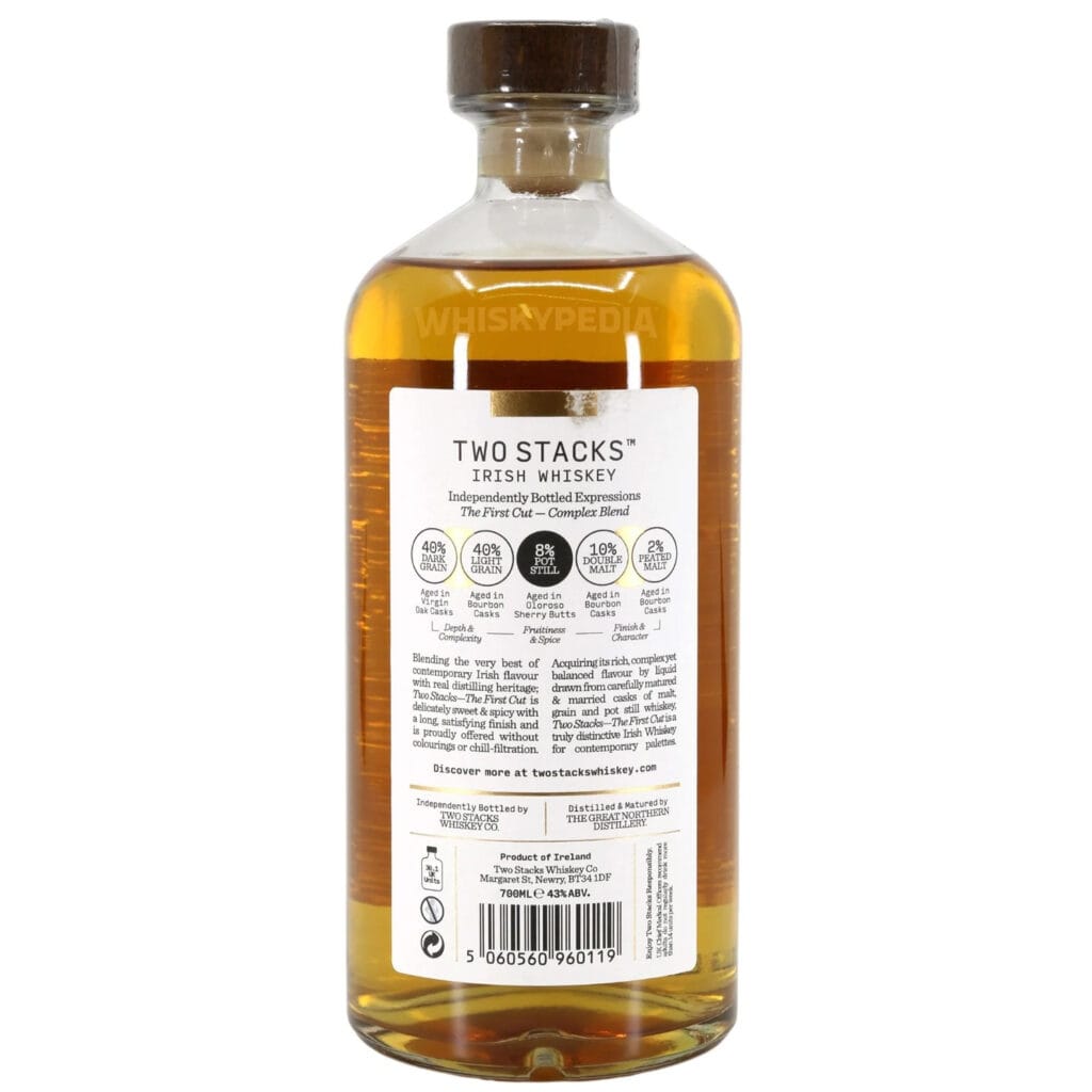 Two Stacks The First Cut Irish Whiskey 700ml | Whiskypedia