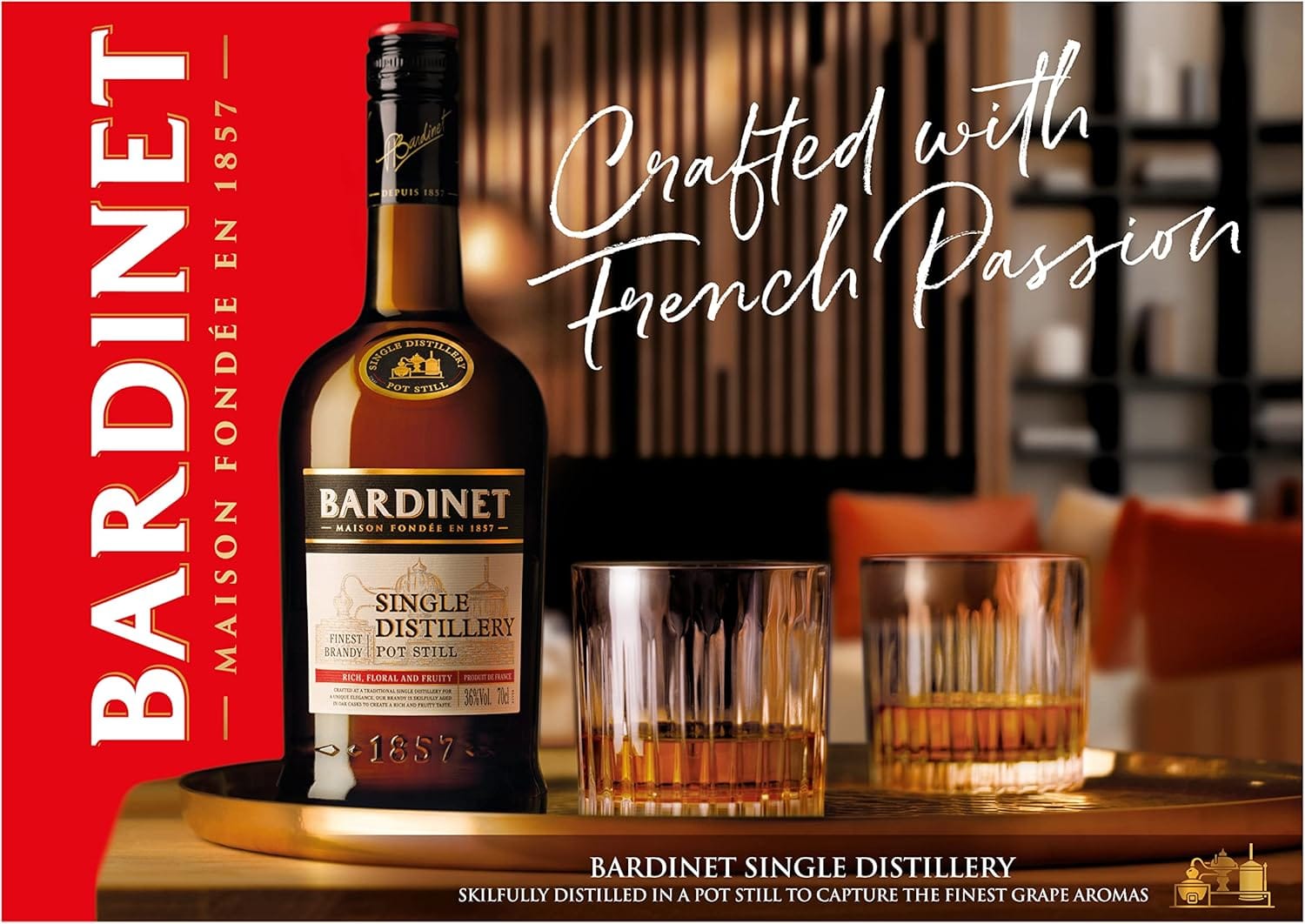 Brandy Bardinet Single Distillery 700ml | Whiskypedia