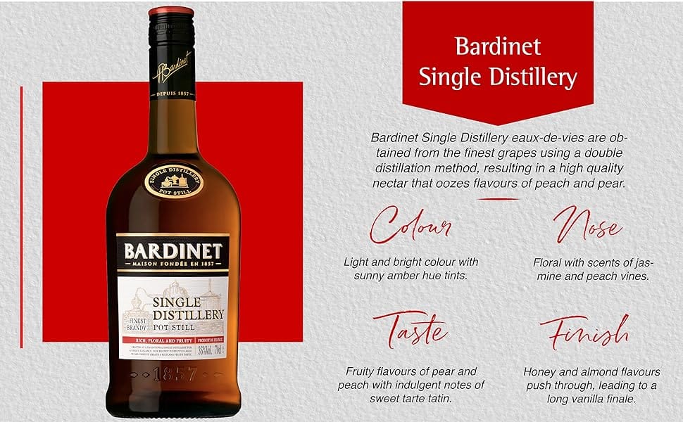Brandy Bardinet Single Distillery 700ml | Whiskypedia