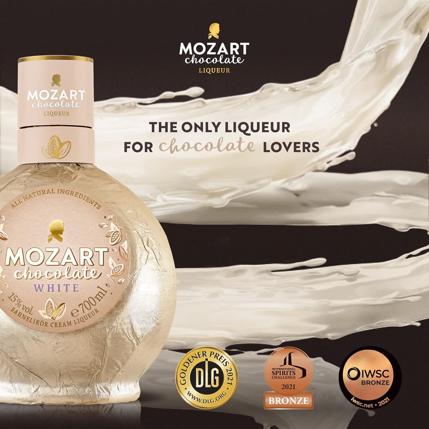 Licor Mozart White Chocolate Cream 700ml | Whiskypedia